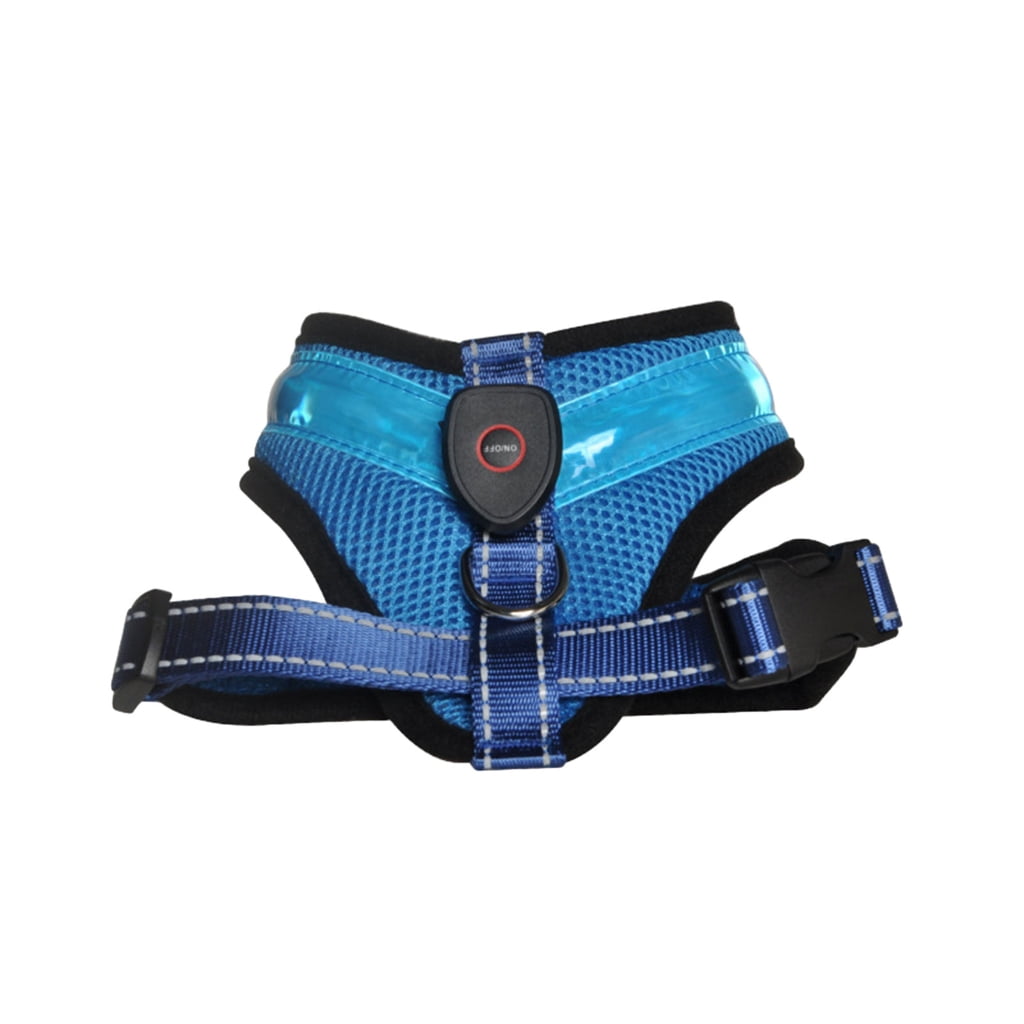 WINDLAND Pet Chest Harness Pet Light up Harness Prevent Break Away ...
