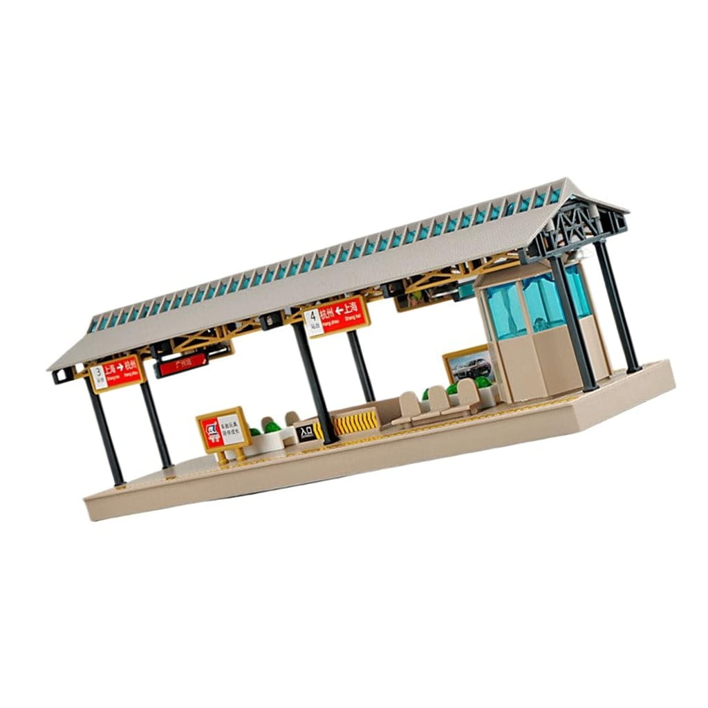 WINDLAND Plastic 1/64 DIY Architecture Metro Station Building Set ...