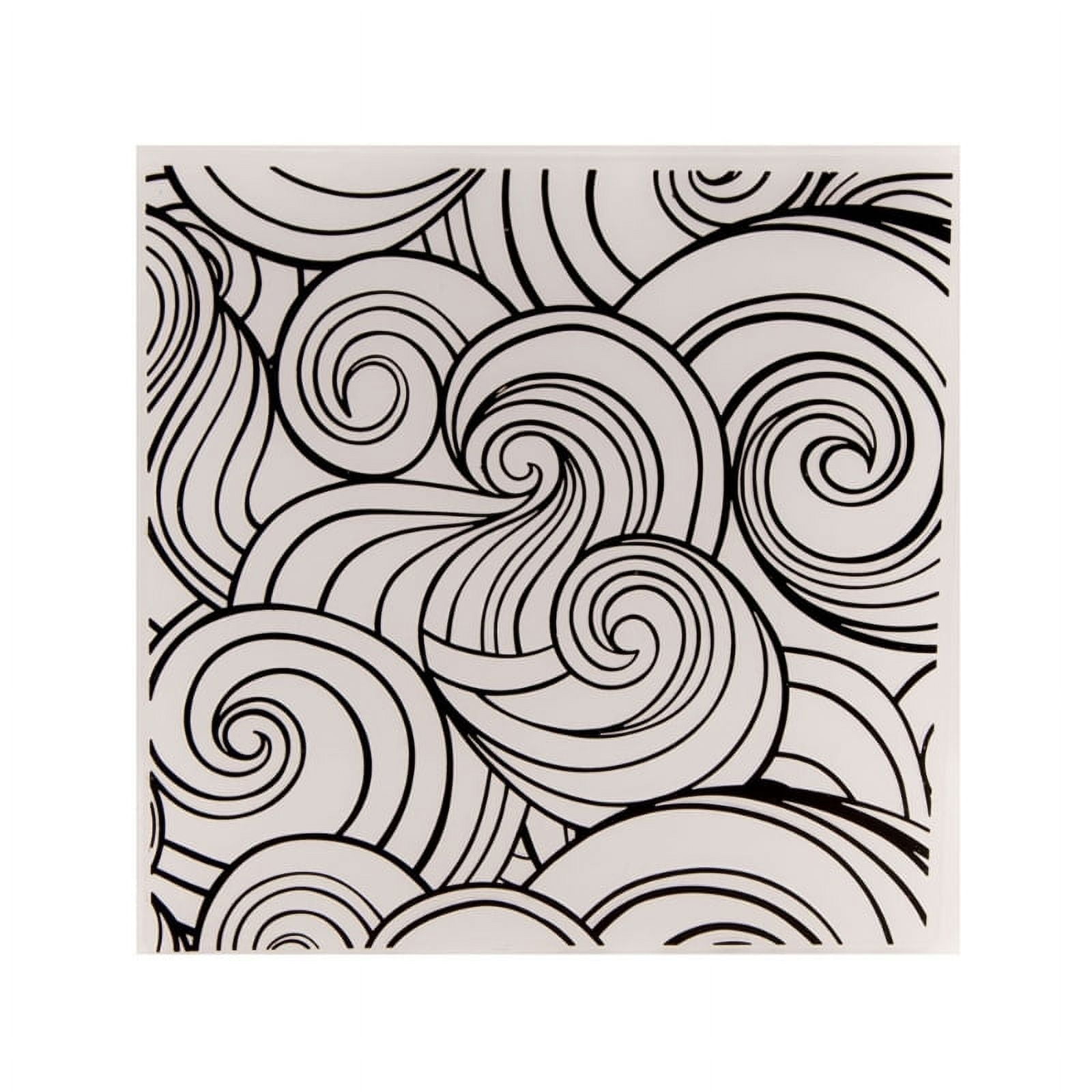 WINDLAND Plastic Embossing Folder for Scrapbooking DIY Swirl Album Card ...