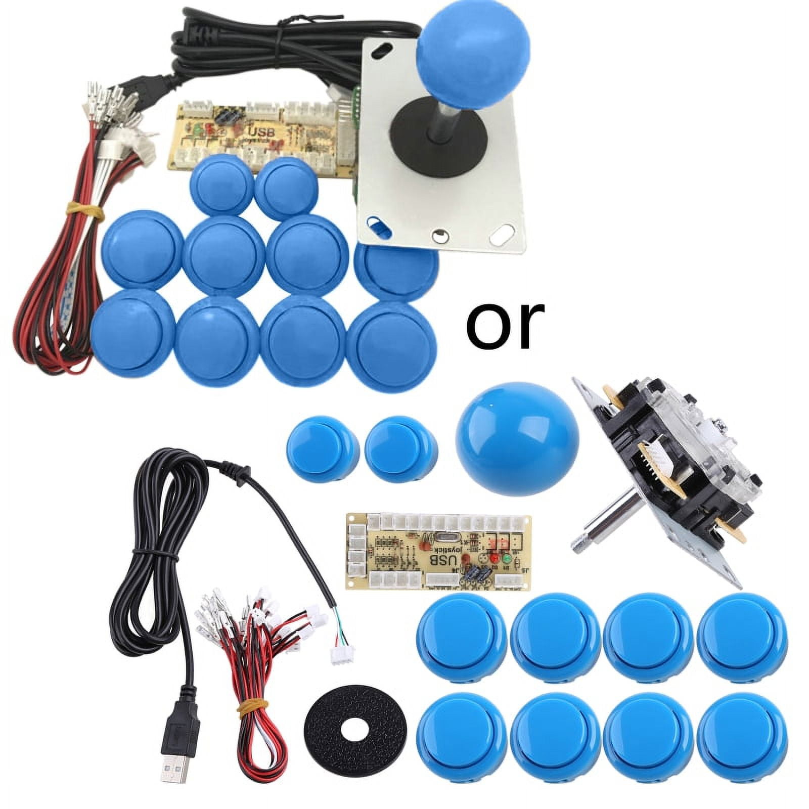 WINDLAND Players LED Arcade DIY Kit for USB PC Game DIY Controller DIY ...