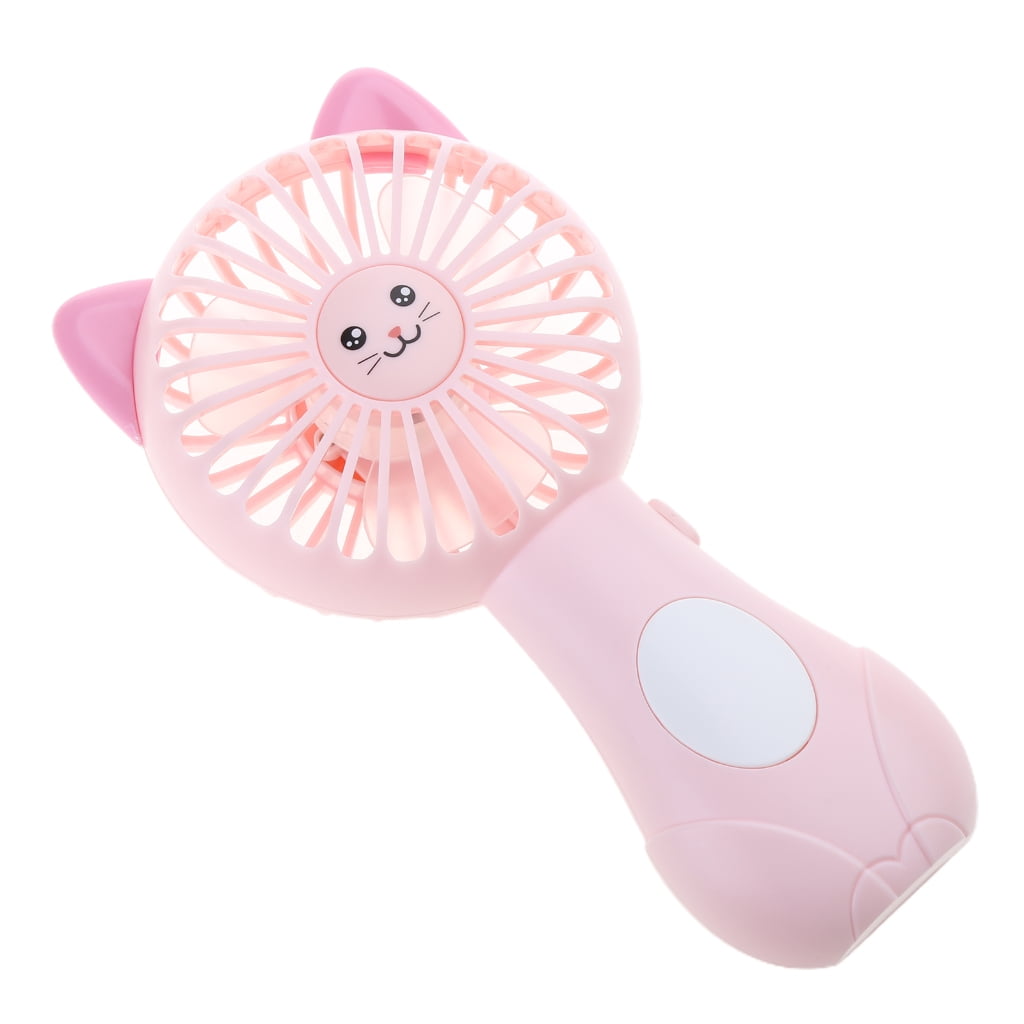 WINDLAND Portable Fan Mini Cooling Fans Cute Design Powered by AA ...