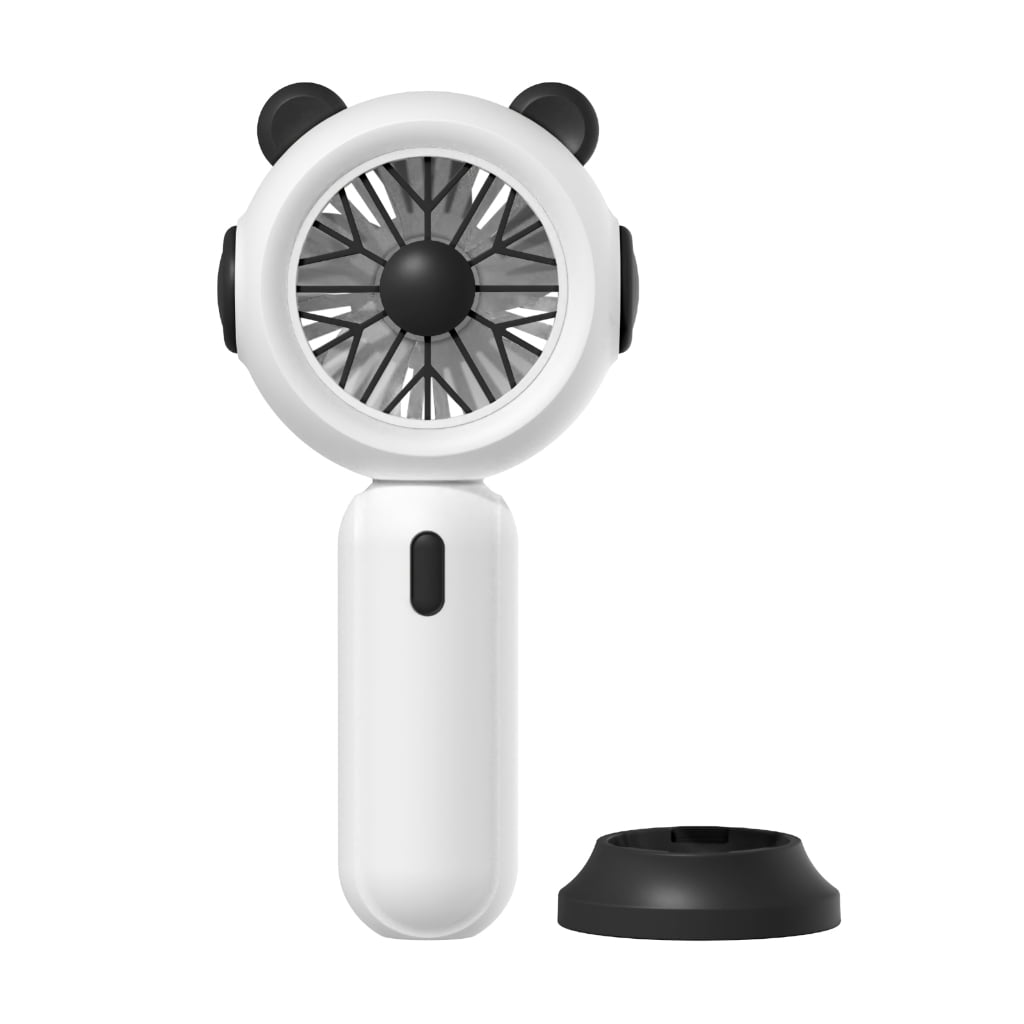 WINDLAND Portable Mini Handheld Desktop Fan AA Battery Operated 3 Speed ...