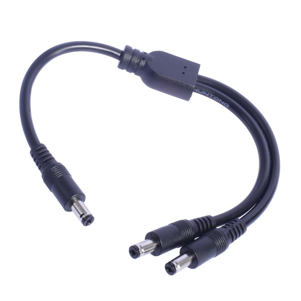 WINDLAND Power Splitter Cable 18AWG Male to 2 Male 5.5x2.5mm 5.5x2.1mm ...