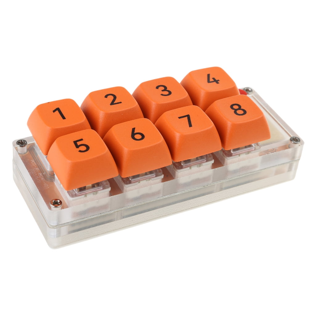 WINDLAND Programmable Macro Keypad Single Handed Keyboard, Ergonomic 8 ...