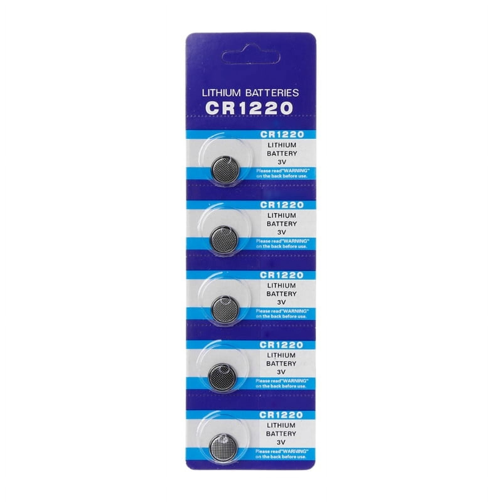 WINDLAND Quality CR1220 Batteries Coin Battery for Automotive Key Fob ...