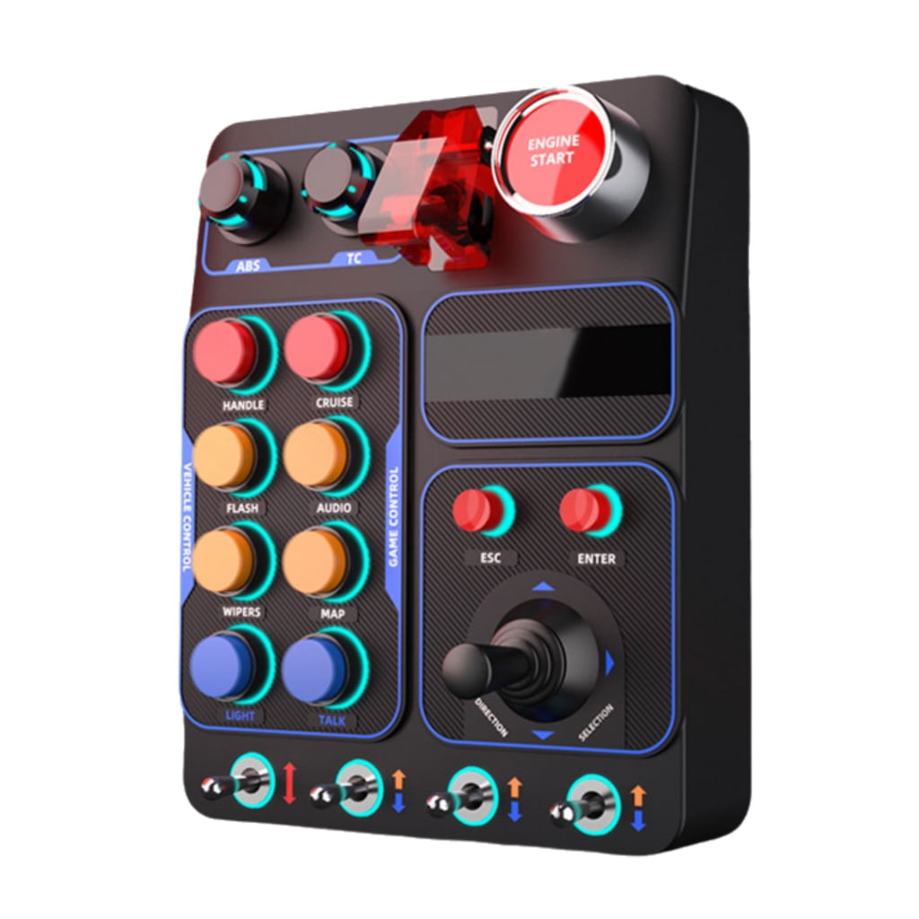 WINDLAND Racing Simulators Control Box with Multiple Lighting Effects ...