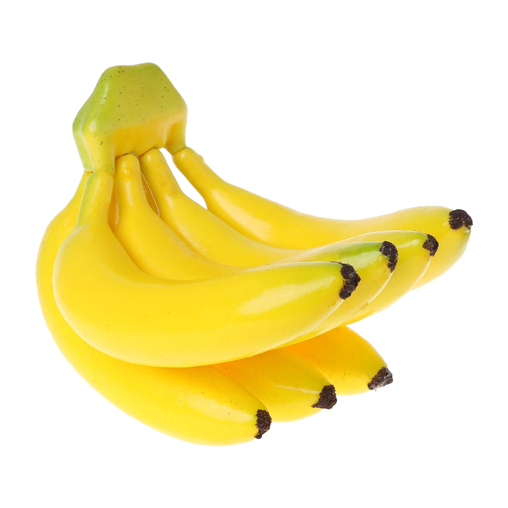 WINDLAND Realistic Lifelike Artificial Banana Bunch Fruit Fake Display ...