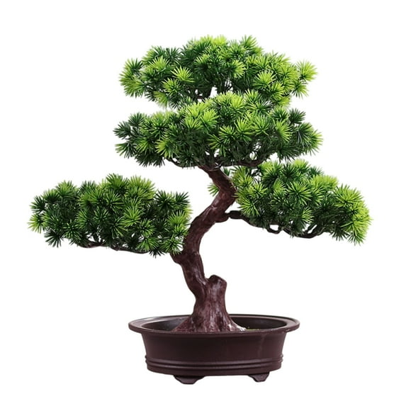 WINDLAND Realistic Miniature Bonsais Tree Plastic Materials Office ...