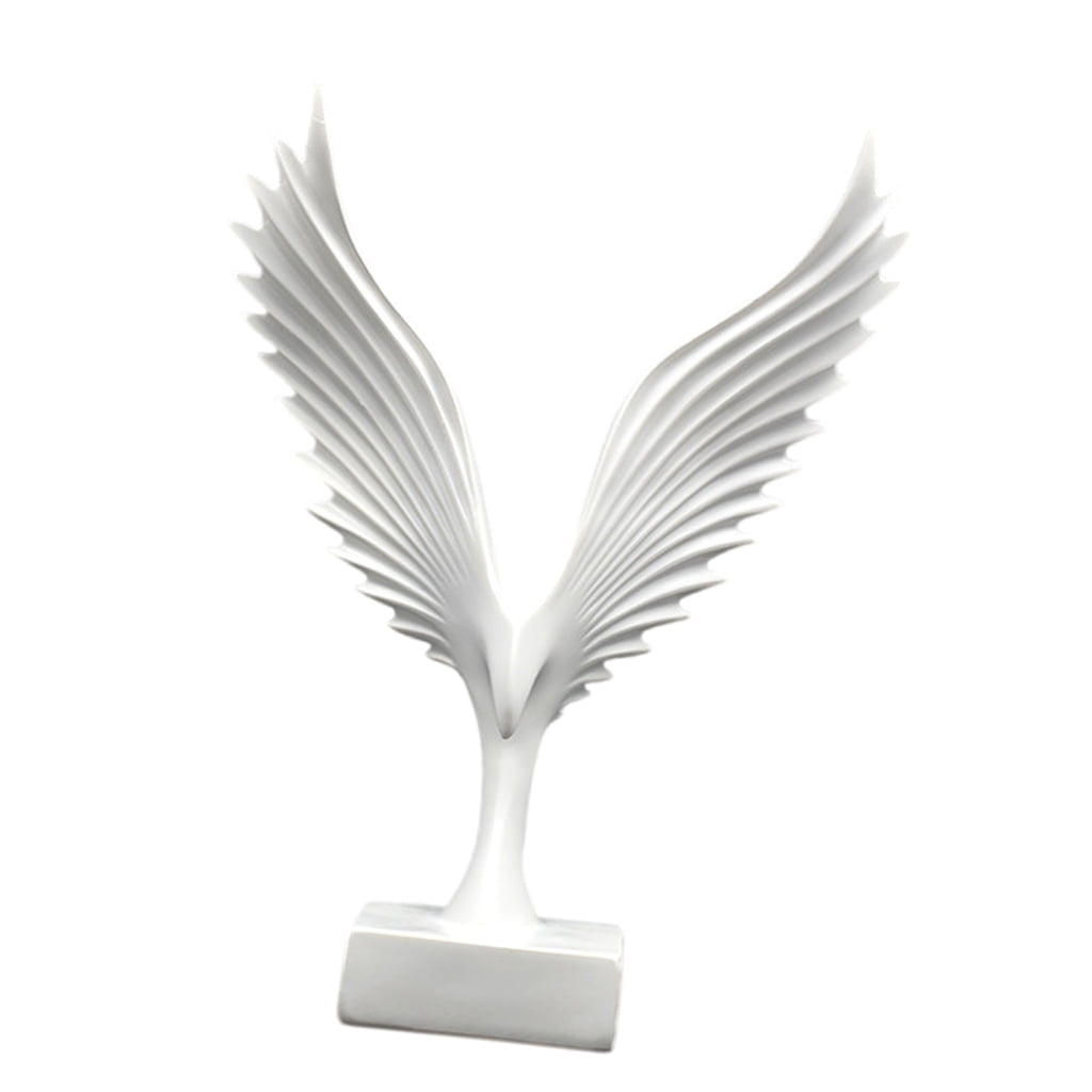 WINDLAND Realistic Wing Sculpture, Wing Statue Fine Handcraft Resin Art ...