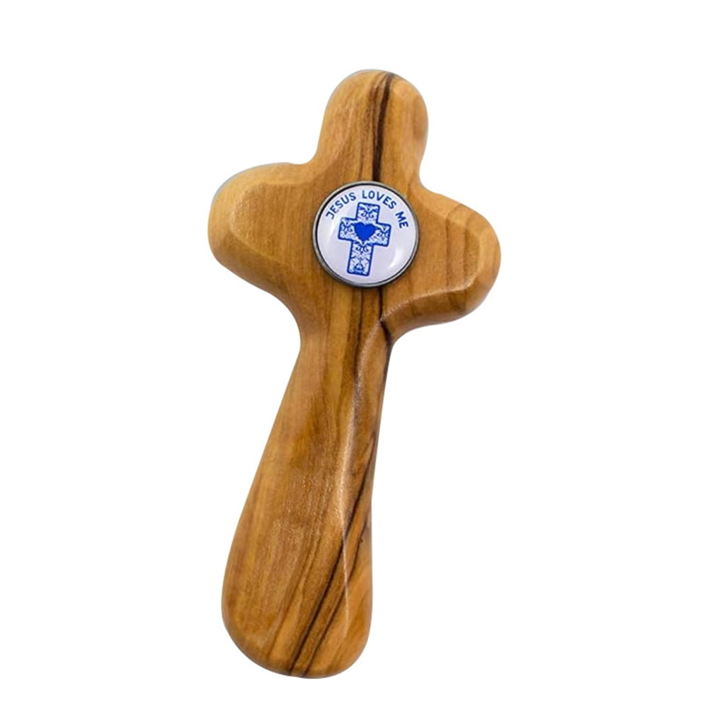 WINDLAND Religious Wood Holding Crosses Bethlehem Handcrafts Christian ...