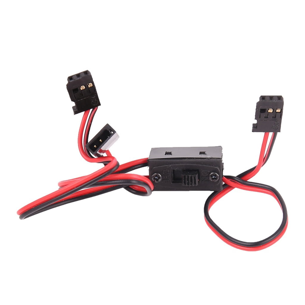 WINDLAND Remote Switches JR/Futaba Style 3 Way Power Extension Cable ...