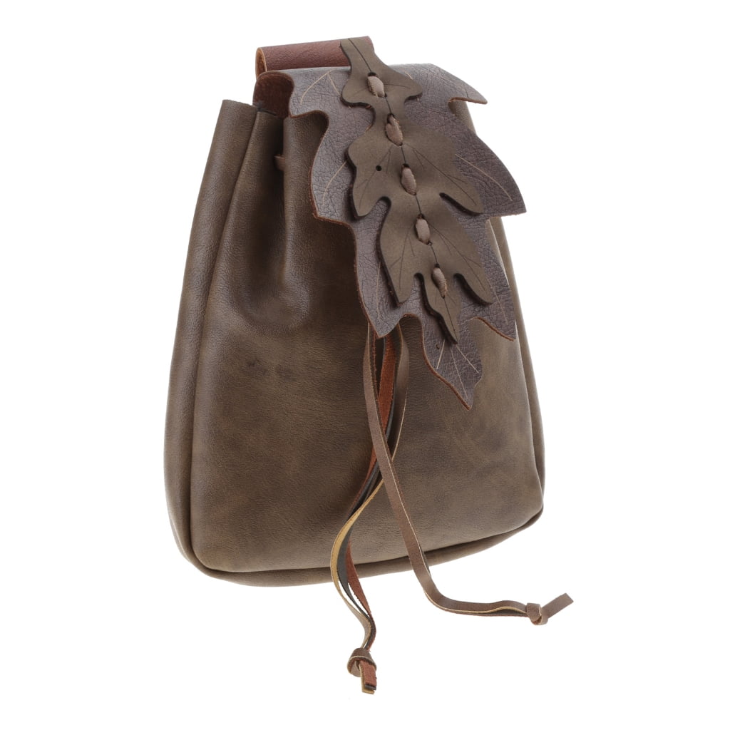 WINDLAND Renaissance Belt Pouch Leather Steampunk Waist Bag Medieval ...