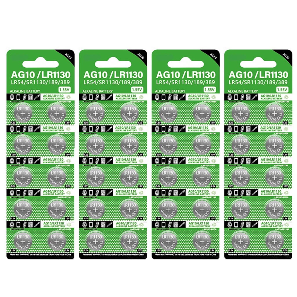 WINDLAND Safe and Reliable Button Cell Batteries Set 68mAh LR1130/AG10 ...