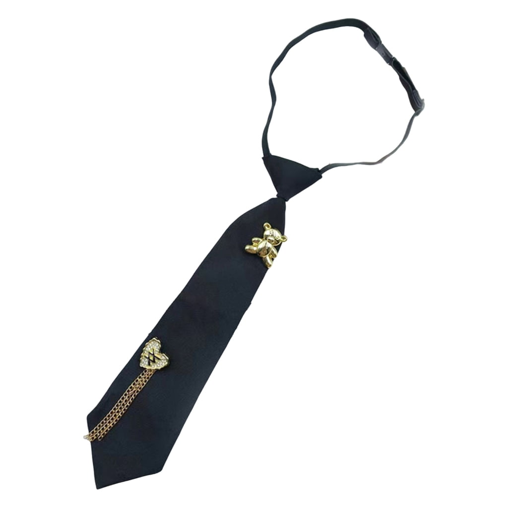 WINDLAND School Uniform Necktie for Nightclub Party Wear Tie with Heart ...