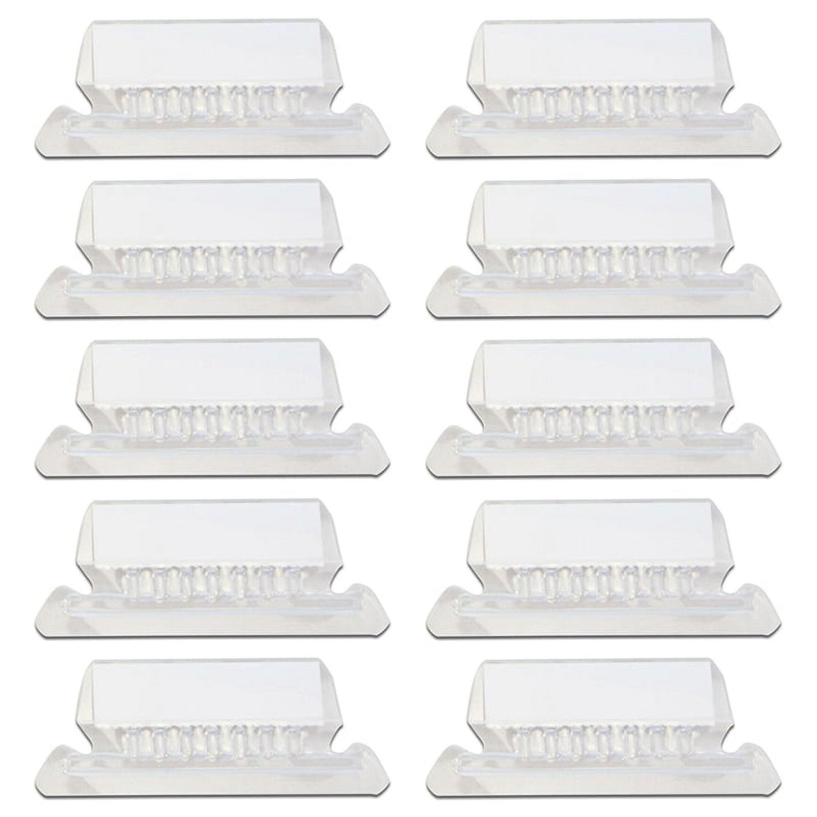 WINDLAND Set of 10 File Folder Tabs for Hanging Files Clear Colored ...