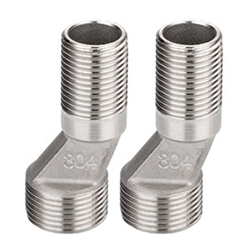 WINDLAND Set of 2 Steel Eccentric Connectors Metal Pipe Adapters for ...