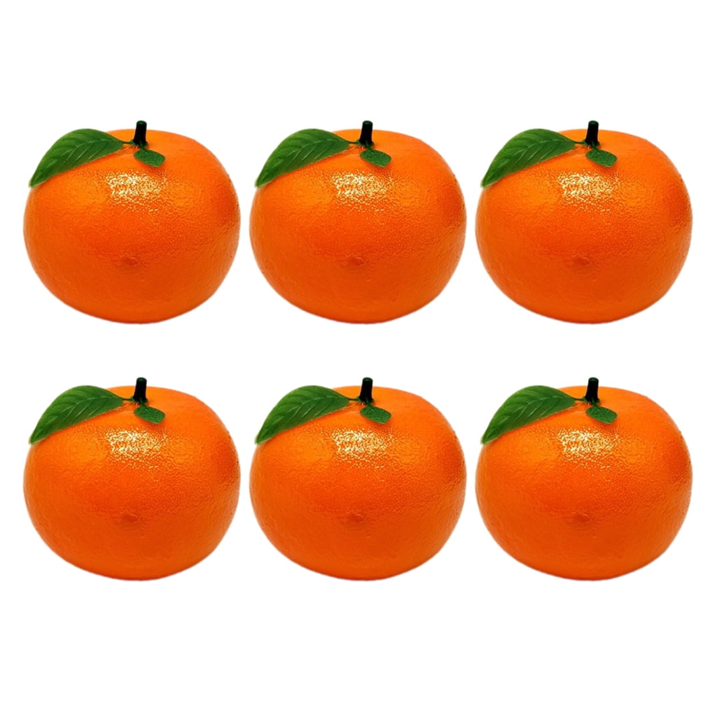 WINDLAND Set of 6 Realistic Orange Fake Orange Model for Photography ...