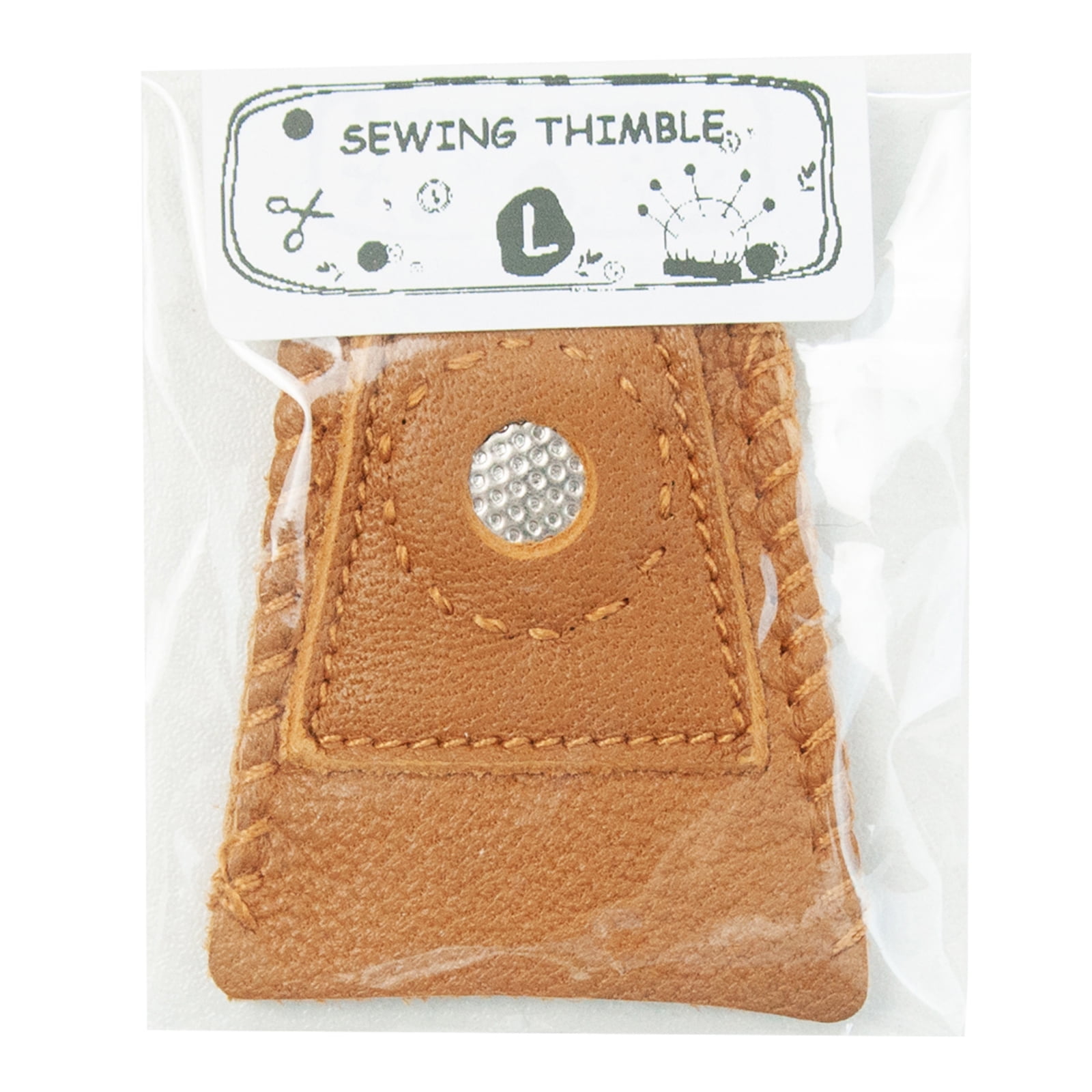 WINDLAND Sewing Thimble 3 Sizes Leather Thimble Finger Protector ...
