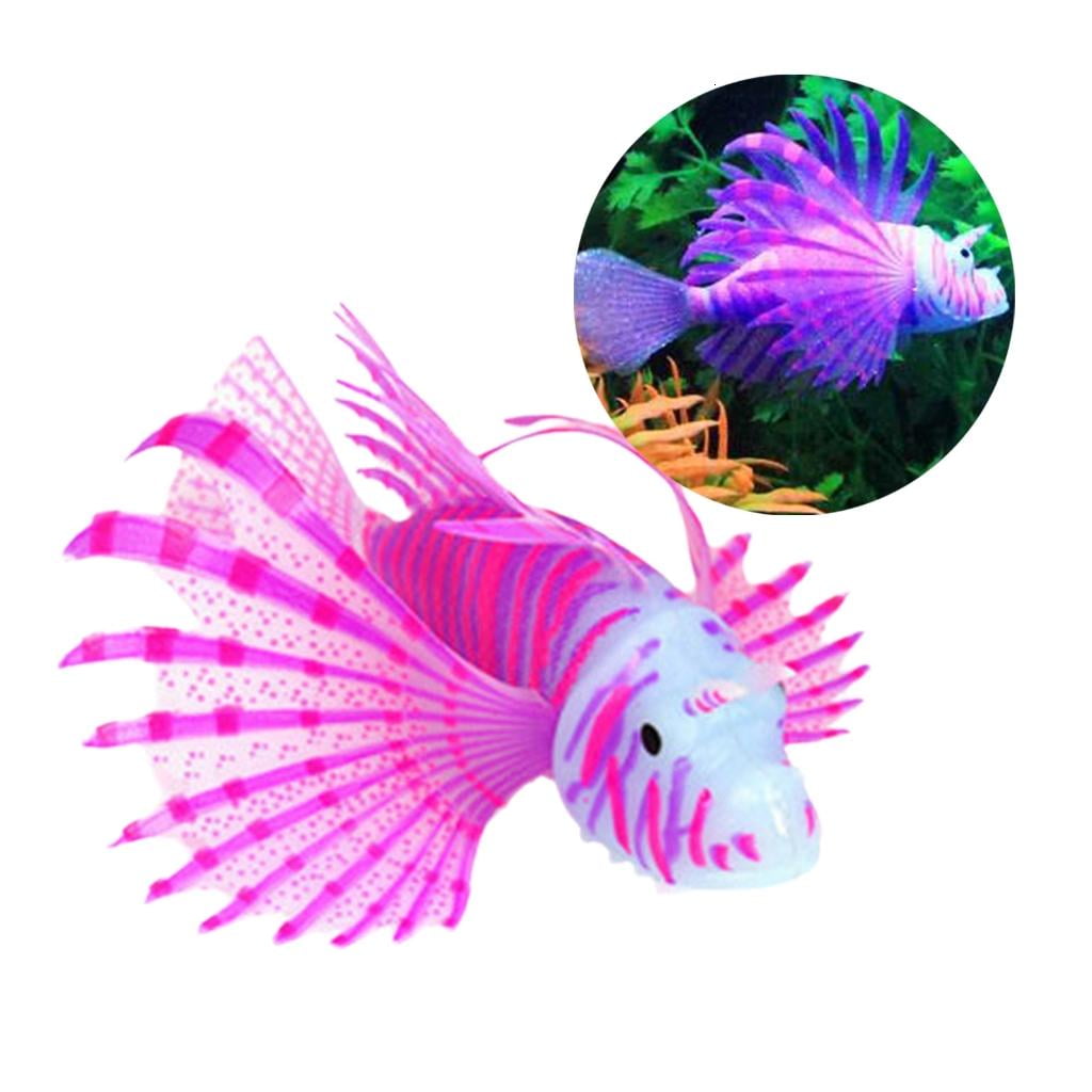 WINDLAND Silicas Artificial Luminously Lionfish Aquariums Tanks ...