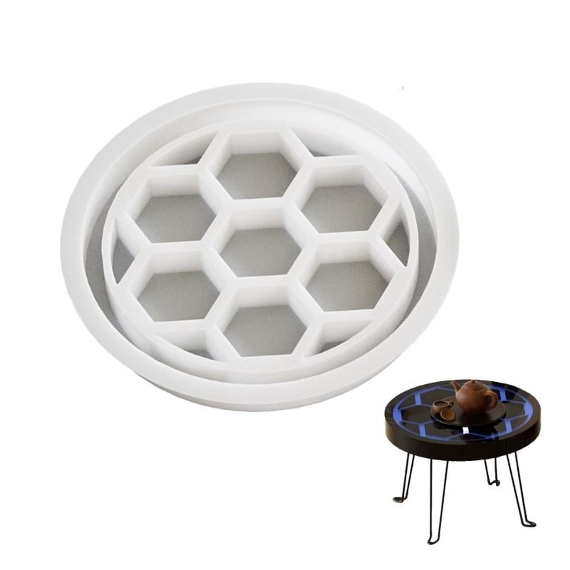 WINDLAND Silicone Craft Mold for Resin Tables Large Round High ...