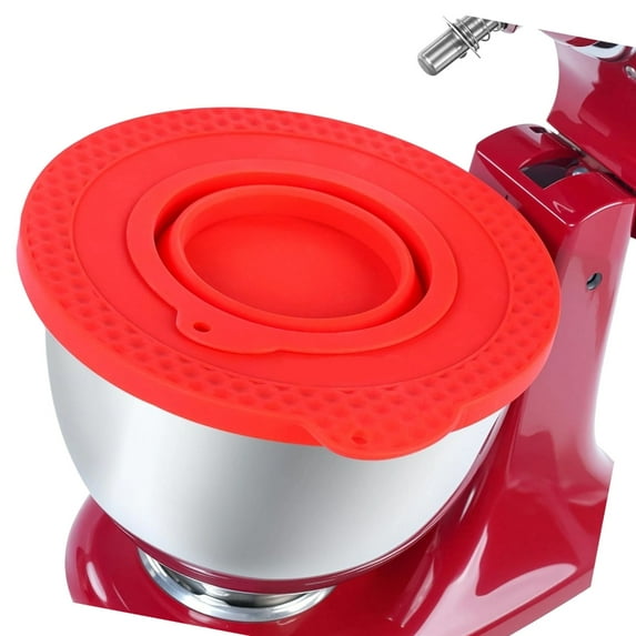 WINDLAND Silicone Mixing Bowl Cover Proof Stand Mixer Bowl Lid for 4.5 ...