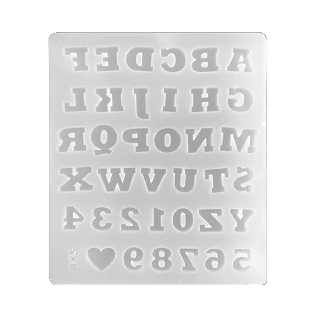 WINDLAND Silicone Mold 26 Letters Epoxy Resin Molds 0-9 Digital ...