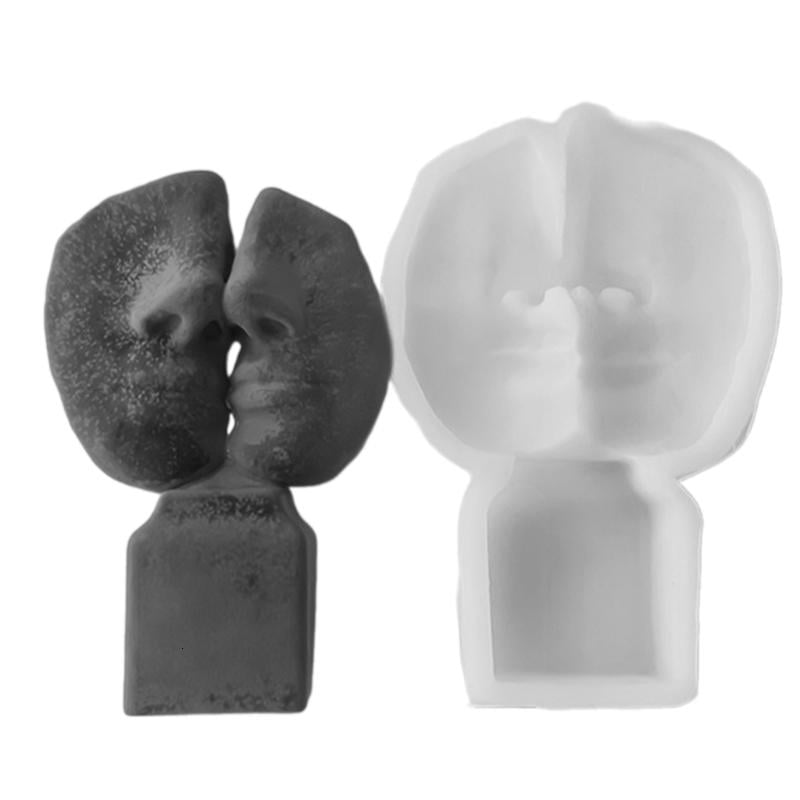 WINDLAND Silicone Mold Face Portraits Moulds Human Face Mold Lovers ...