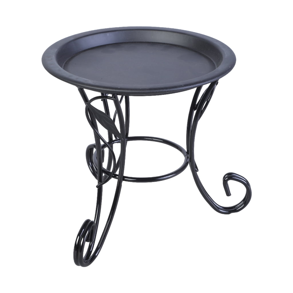 WINDLAND Simple Iron Plant Stand Iron Plant Holder Space Saving Flower ...