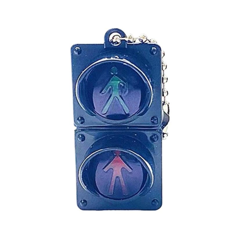 WINDLAND Simulation Electronic Traffic Light Keychain Small Pedestrian ...