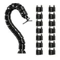 WINDLAND Snake Cable Spine Easy Setup Plastic Cord Organizer Under Desk ...
