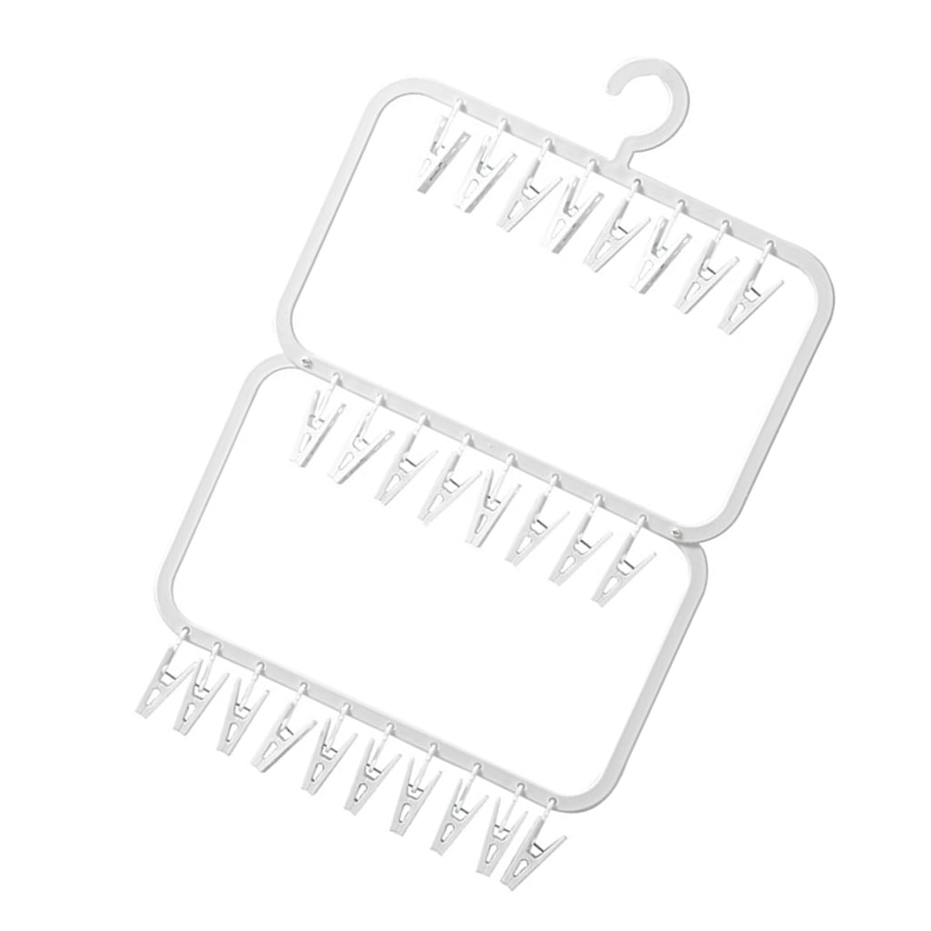 WINDLAND Space Saving Multi Clip Drying Rack Portable Drying Organizers ...