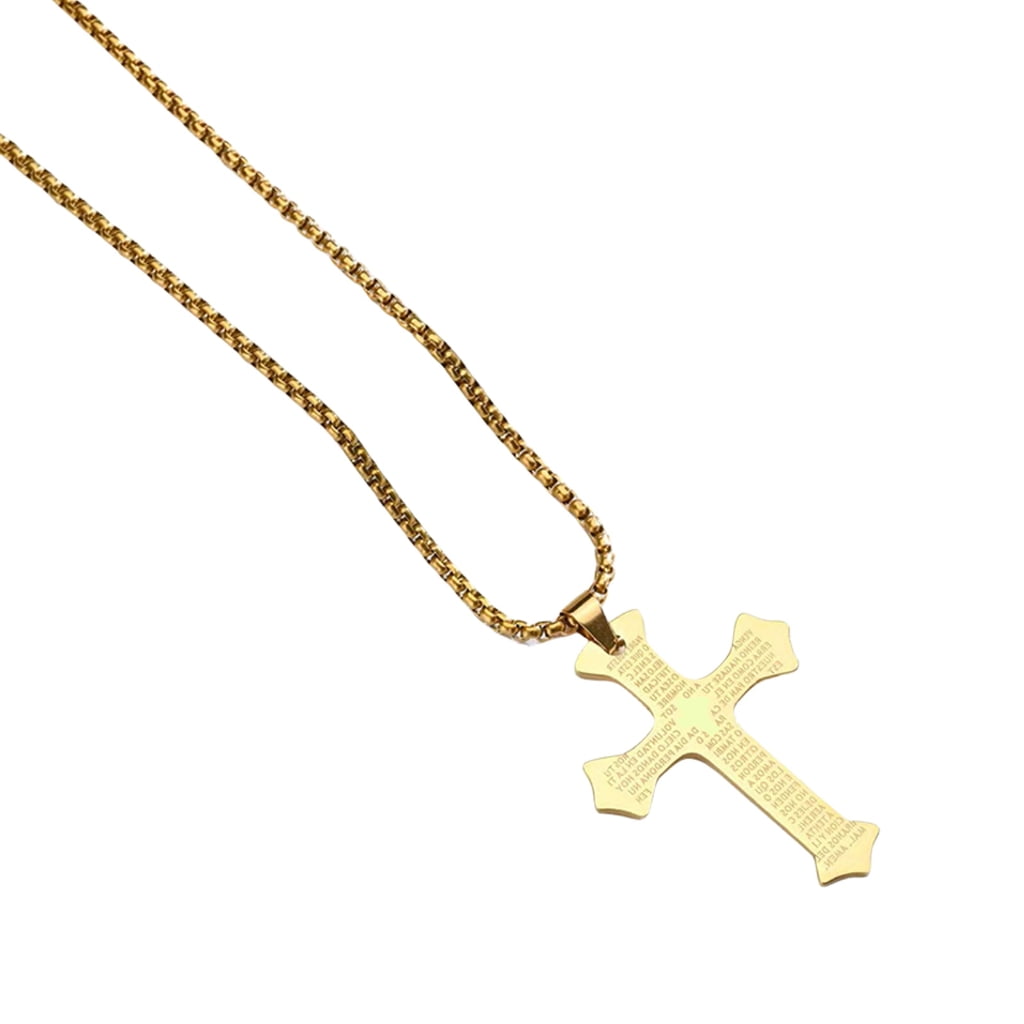 WINDLAND Spanish Scripture Crosses Necklace Symbolizing Faith and ...