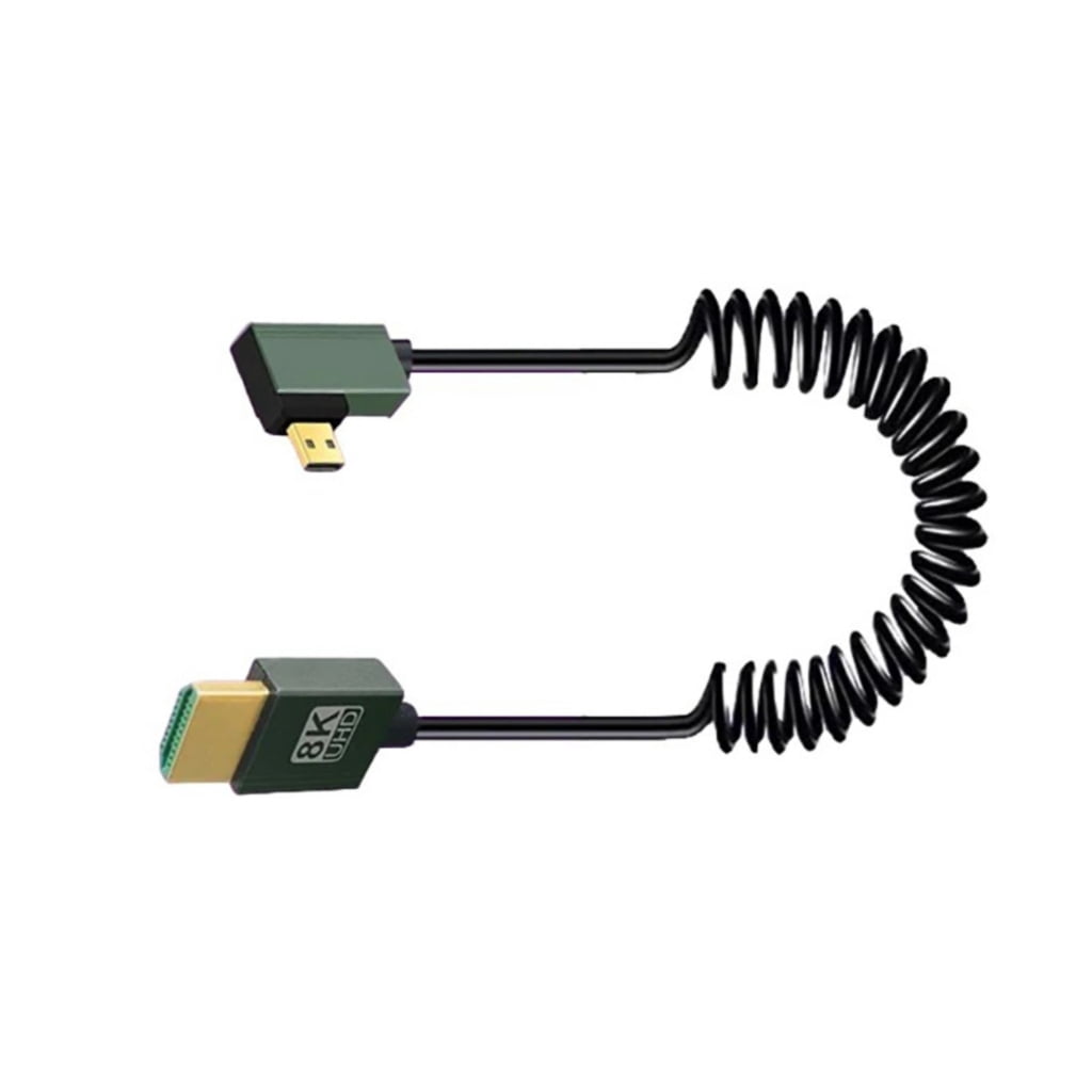 WINDLAND Spring Retractable Soft HDMIs To Micros HDMIs Cable 8K@60Hz ...