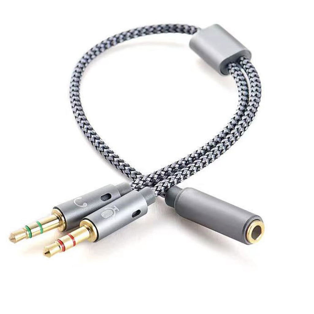 WINDLAND Standard 3.5mm Female to Male Extension Wire Splitter Adapter ...