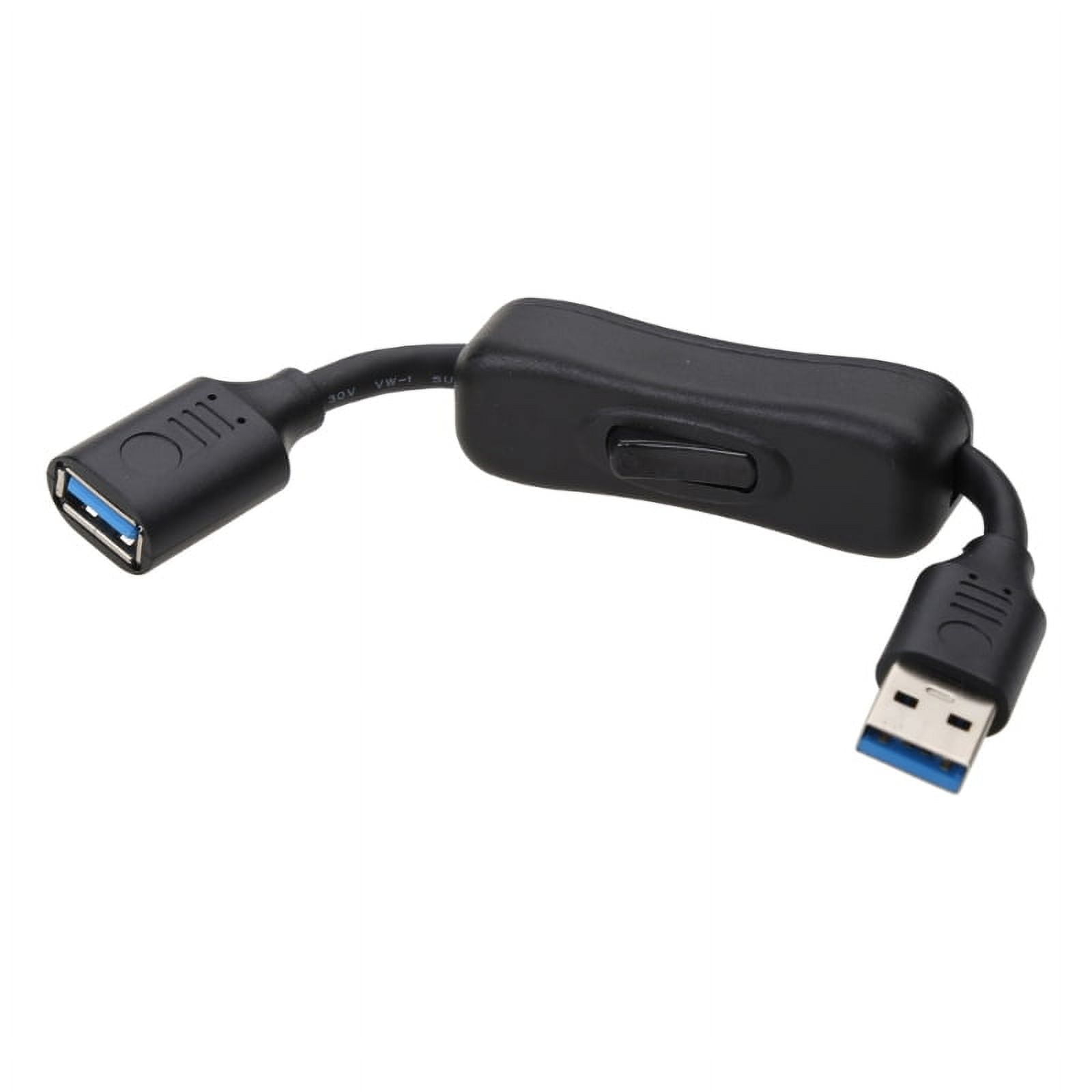 WINDLAND Straight-headed USB 3.0 Extension Cable Cord with On Off ...