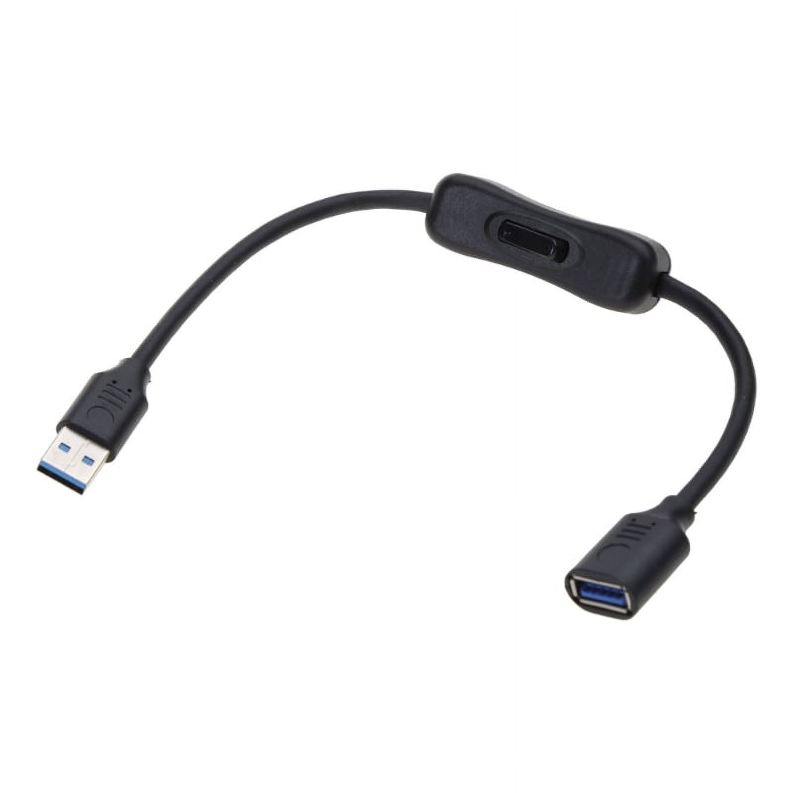 WINDLAND Straight-headed USB 3.0 Extension Cable Cord with On Off ...
