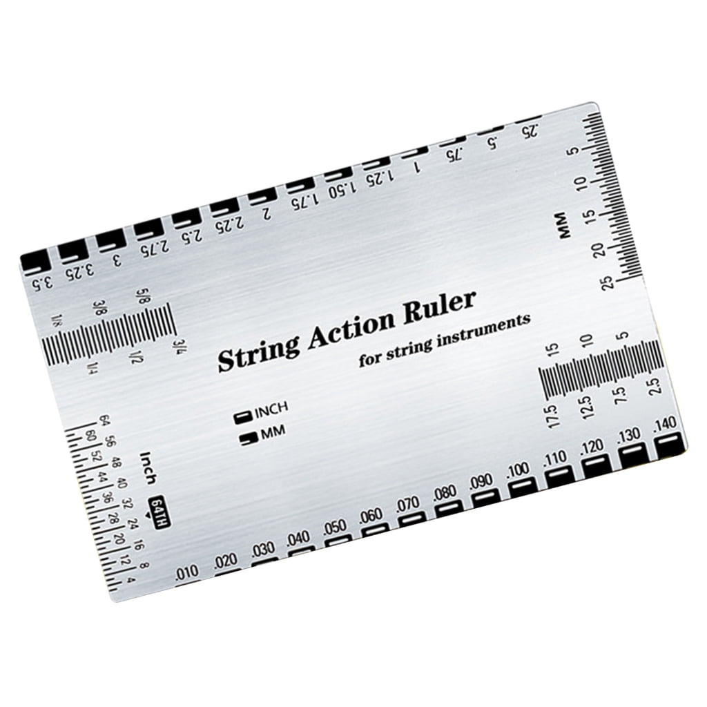 WINDLAND String Action Ruler Gauge Fret Rocker Leveling Guide Guitar ...