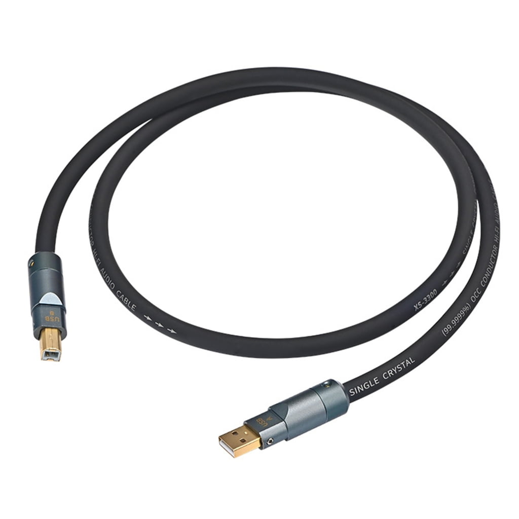 WINDLAND Studio Quality USB A to USB B Cable 6N Single Crystal Coppered ...