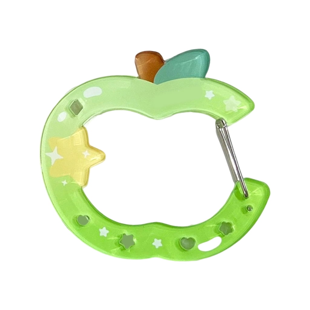 WINDLAND Stylish Acrylic Fruit Keychain Carabiner Clip Pineapple ...
