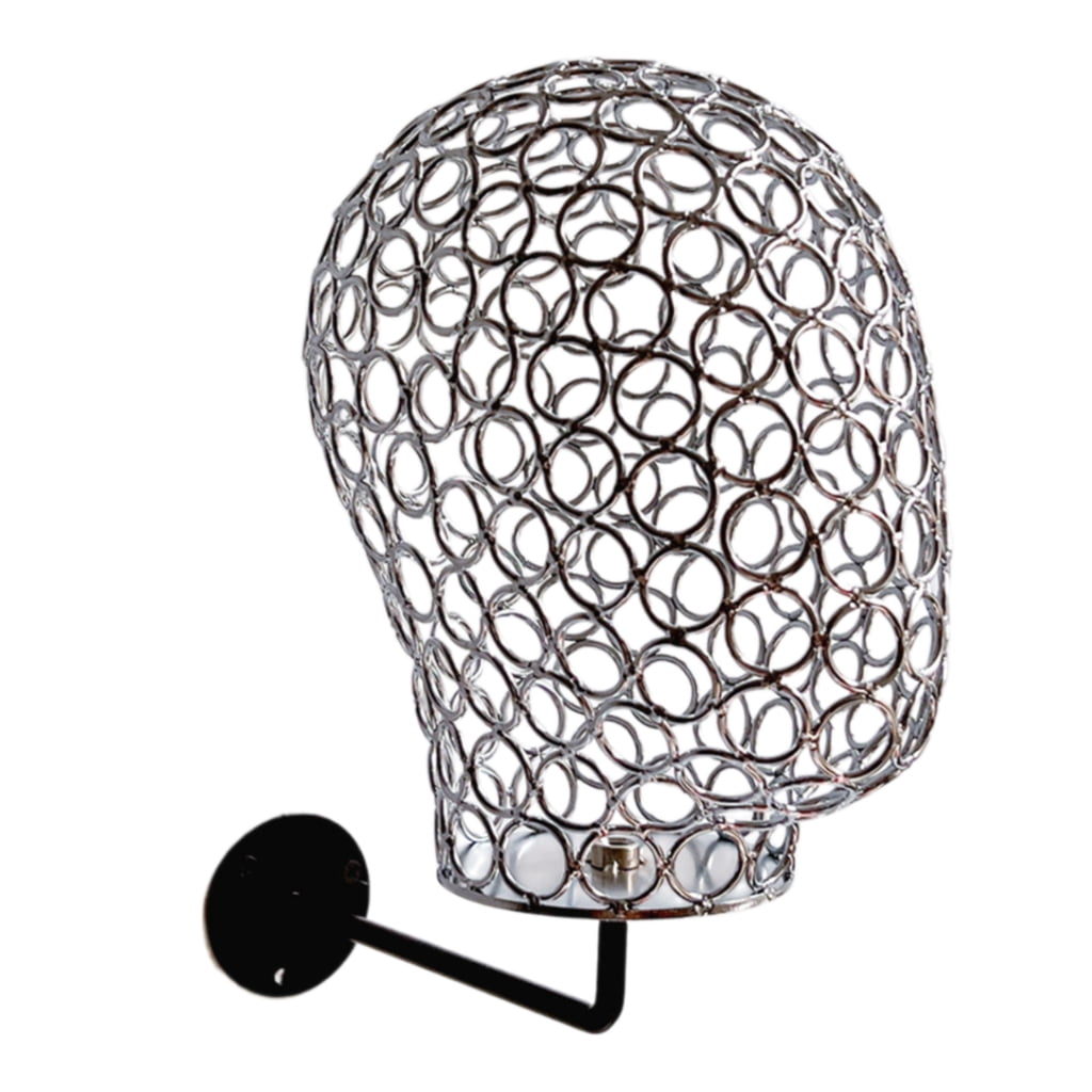 WINDLAND Stylish Metal Mannequin Head Stand Organizers For Caps ...