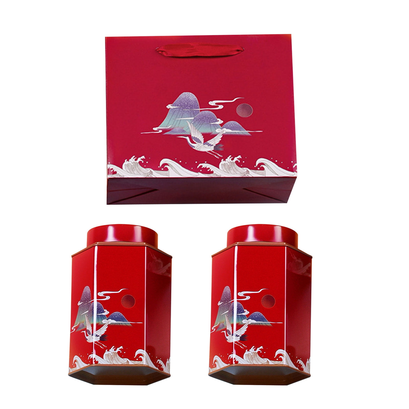 WINDLAND Tea Storage Container Tea Tins Chinese Style Tea Storage Jar ...