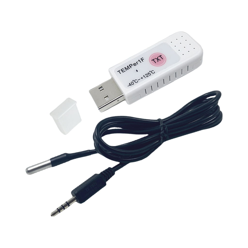 WINDLAND USB Temperature Data Logger Humidity Internal Sensors High ...