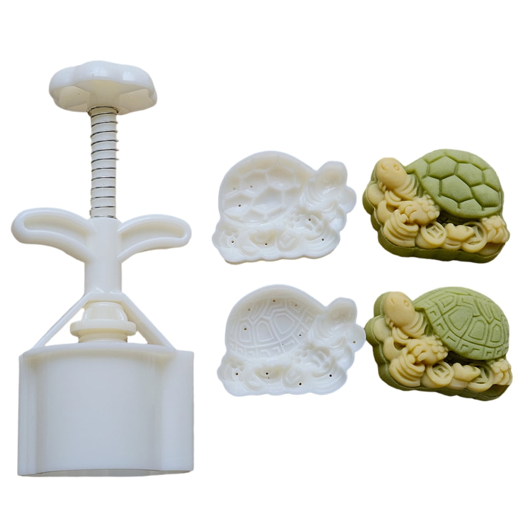 WINDLAND Traditional Molds Set Moon Cake Molds Turtle Shape Convenient ...