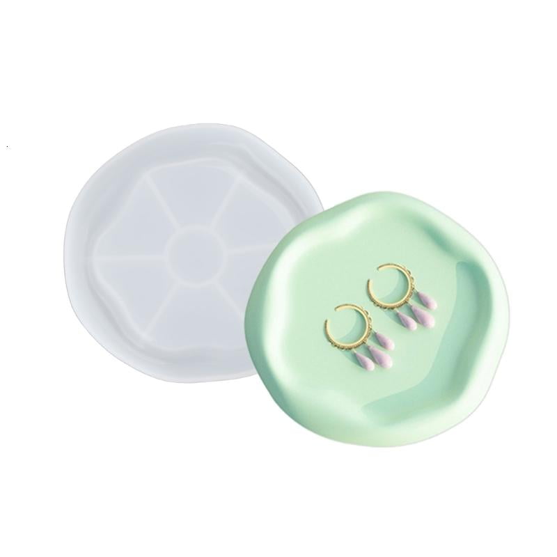 WINDLAND Tray Silicone Mold DIY Crystal Epoxy Resin Mold Fruit Disc ...