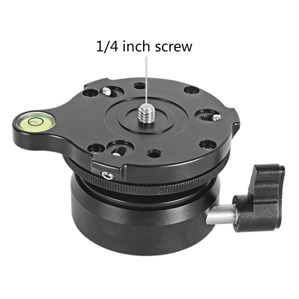 WINDLAND Tripod Leveling Base with Bubble Level Panoramic for Head ...