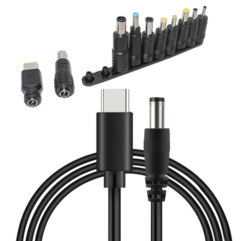 WINDLAND Type-C to DC18.5-20V Converter Power Cable + 10 Connectors ...