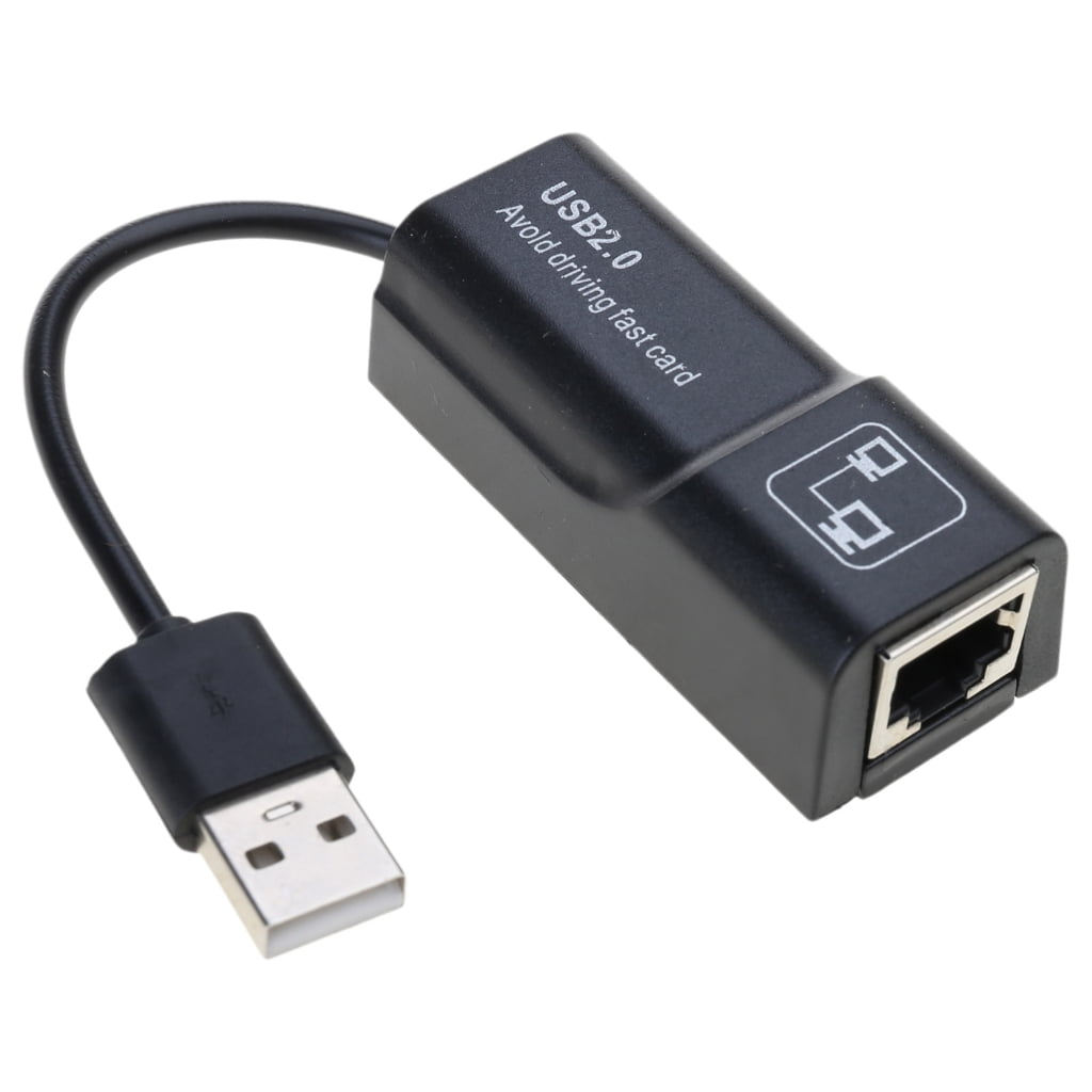 WINDLAND USB 2.0 to RJ45 Adapter LAN Ethernet Adapter 100Mbps ...
