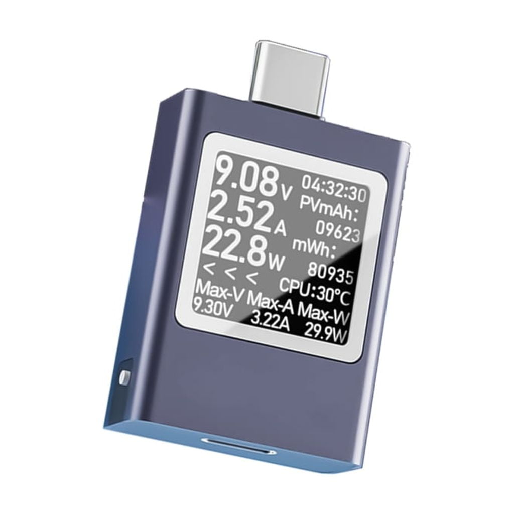 WINDLAND USB C Power Meter Type C Ammeter Voltmeter For Monitoring ...