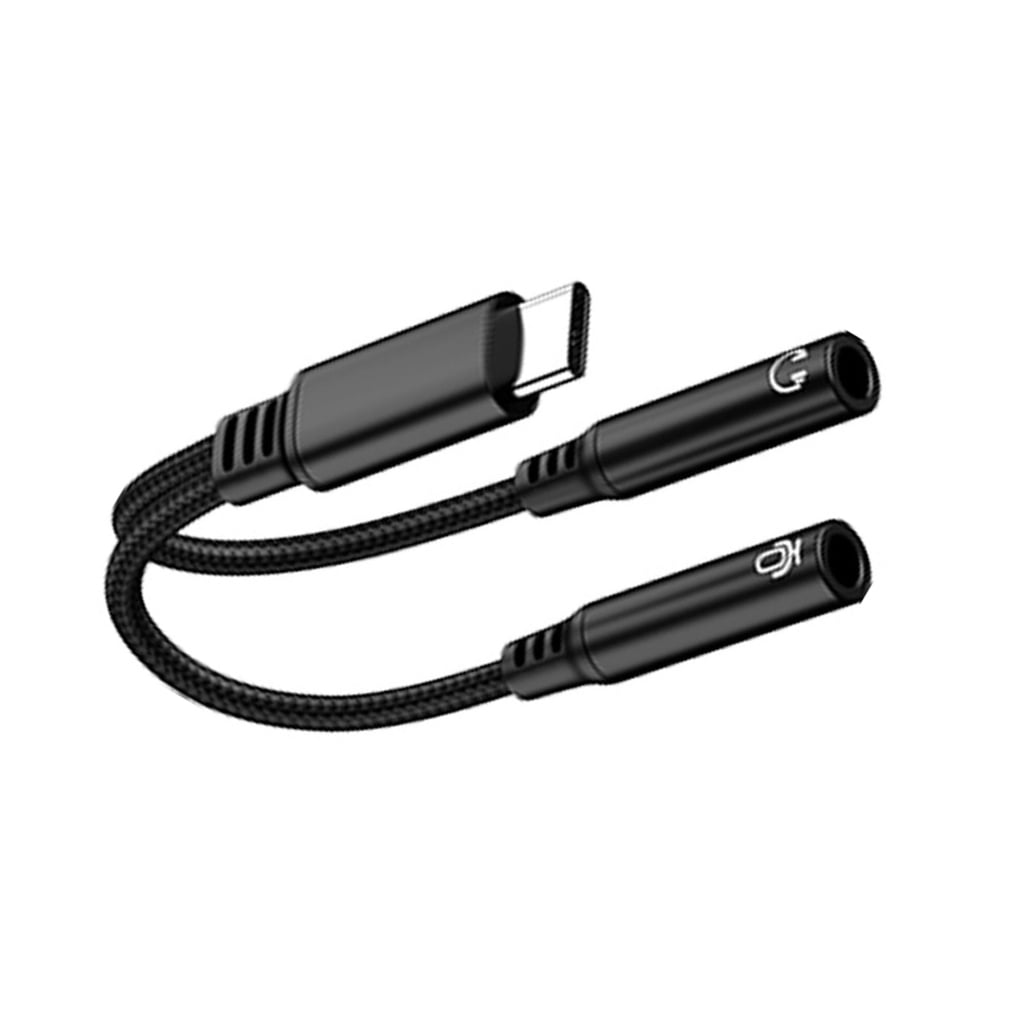 WINDLAND USB C To Double 3.5mm Sound Cable Headphone Female Cord Car ...