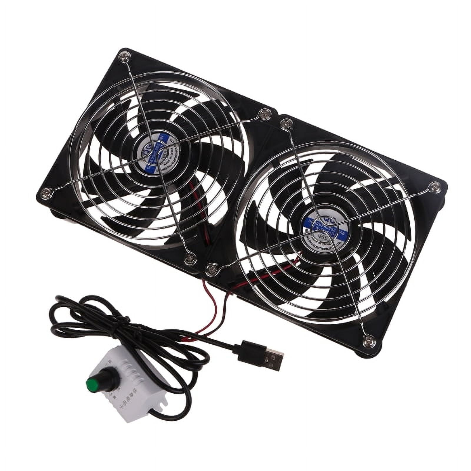 WINDLAND USB Fan with Integrated Mesh Pad 3500RPM for Usb Router Tv ...